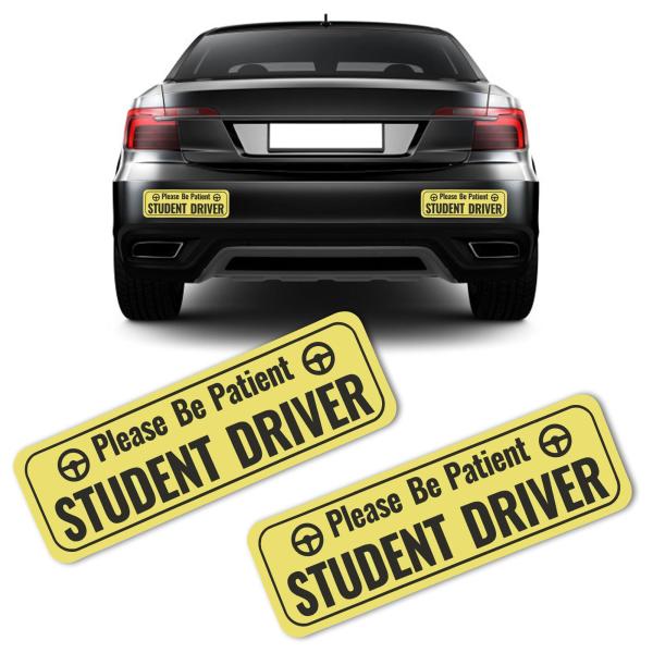 商品名:  2PCS Student Driver Magnet for Car,Highly Reflective Student Driver Sticker for Car Door/Trunk/Hood/Bumper,Univers...