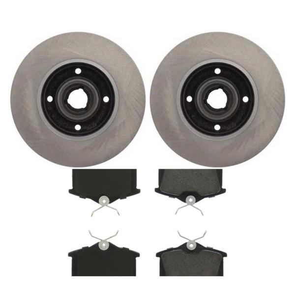 商品名:  A-Partrix 4X Rear Replacement Brake Kit Brake Rotors &amp; Ceramic Brake Pads Fits Cabrio 1999-2002 Fits Corrado 1...