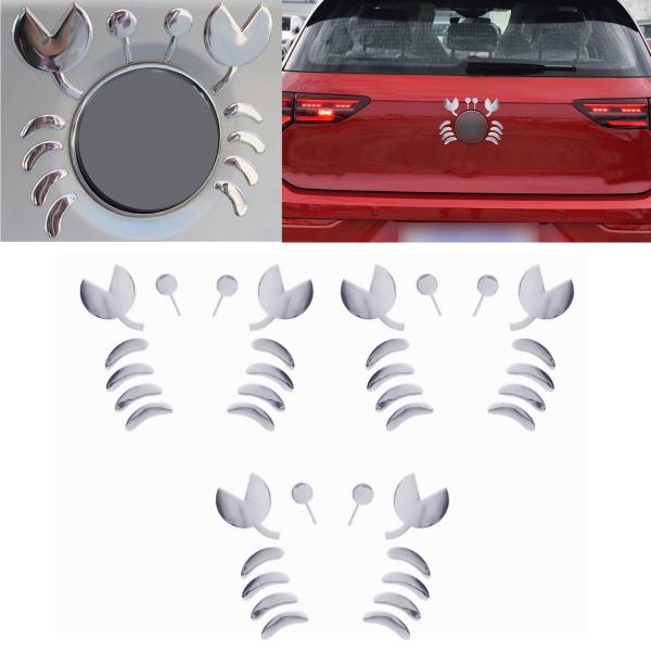 商品名:  x xotic tech 3PCS 3D PVC Crab Style Sticker, Auto Car Emblem Decal Decoration Waterproof Self-Adhesive Car Logo St...