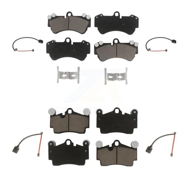 商品名:  Transit Auto - Front Rear Ceramic Disc Brake Pads And Wear Sensors Kit For Volkswagen Touareg Porsche Cayenne With...