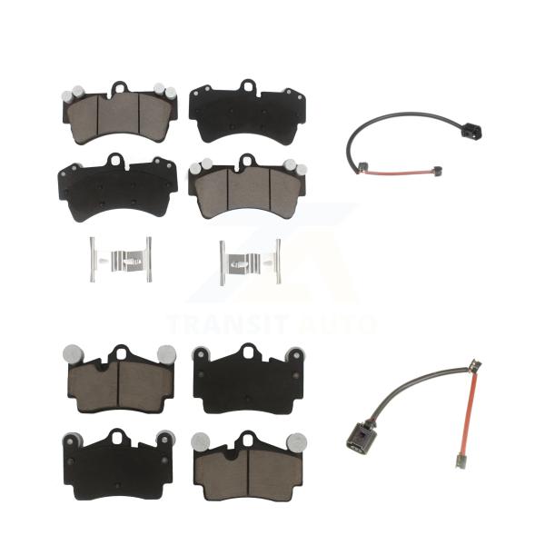 商品名:  Transit Auto - Front Rear Ceramic Disc Brake Pads And Wear Sensors Kit For Audi Q7 Volkswagen Touareg Porsche Caye...