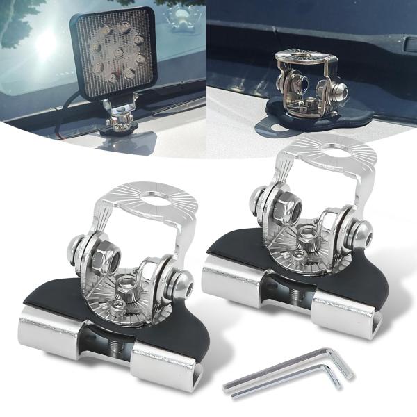 商品名:  Tesnaao 2 PCS Car Hood Spotlights Non-Destructive Bracket, Angle-Adjustable Long Strip Light Spotlights Hood Grill...
