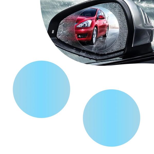 商品名:  Tesnaao 2 PCS Car Rearview Mirror Rainproof Film, 3.93" x 3.93" PET Round Anti-fog Anti-glare Reversing Mirror Ref...