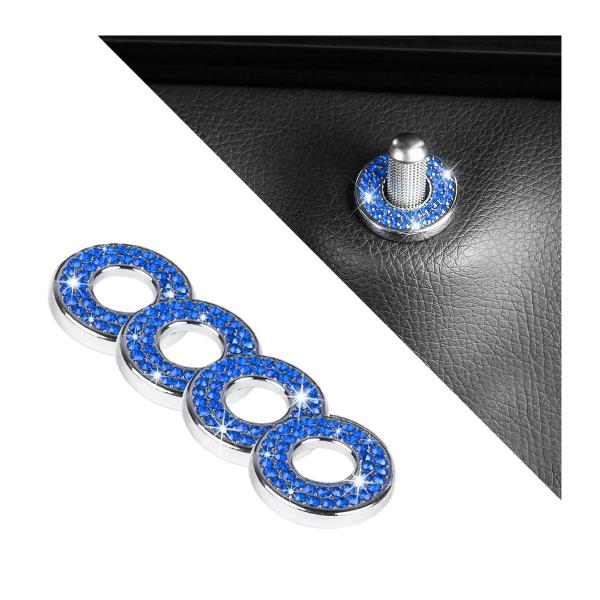 商品名:  Ohleats 4 PCS Bling Car Inner Door Lock Cover, Rhinestone Door Pull Rod Bolt Stickers Decor, Sparkly Door Lock Pin...