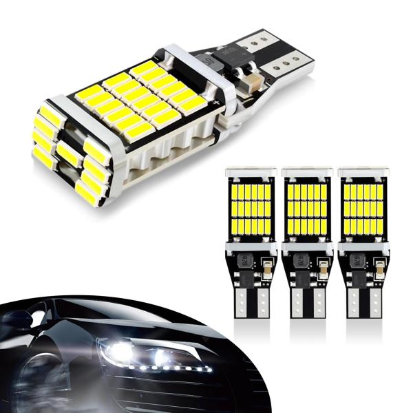 商品名:  dawfall 4 PCS LED Reverse Light Bulb, T15 4014 45SMD Chipset Turn Signal Bulbs, Canbus Error Free Brake Stop Cargo...
