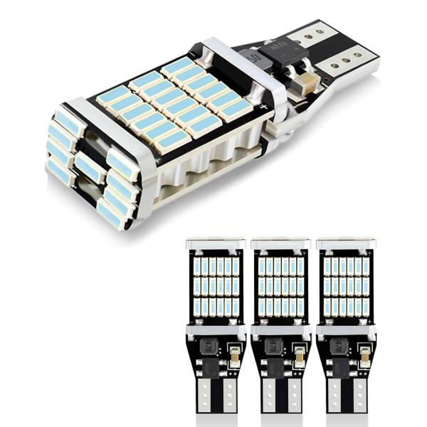 商品名:  Irinidig 4 PCS T15 Car LED Brake Light, 40mm x 15mm 4014 45SMD 1080LM Canbus Decoded Stepless High Brightness Reve...