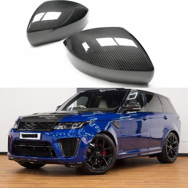 商品名: TanKin 純正カーボンファイバーサイドミラーカバーキャップ 2014-2022 ランドレンジローバースポーツ2014+ディスカバリー4 5アクセサリー用、2個スポーツバックミラースカルダイレクトアドオン TanKin Genu...