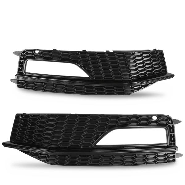 商品名:  CNNELL Front Bumper Fog Light Lamp Cover Grille Compatible with Audi A4 S-line S4 2013-2015 8K0807681L 8K0807682Mブ...