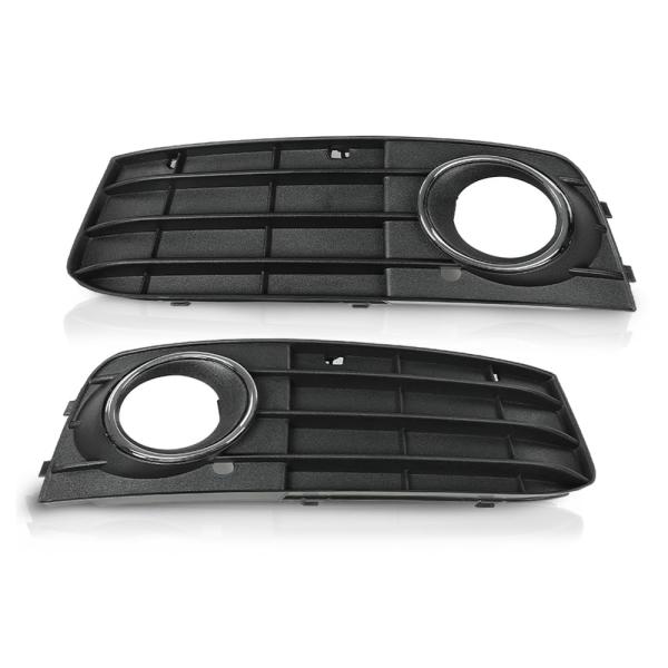 商品名: CNNELL フロントバンパーフォグライトグリルカバー2個 Audi A4 2009-2011 8KD807681 8KD807682に対応 CNNELL Front Bumper Fog Light Grille Grill C...