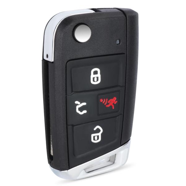 商品名: Yewong キーレスエントリーリモートフリップカーキーフォブ フォルクスワーゲン ゴルフ ジェッタ GTI Tiguan 2018 2019 2020 2021 FCC ID:NBGFS125C1 P/N:15G6 959 75...