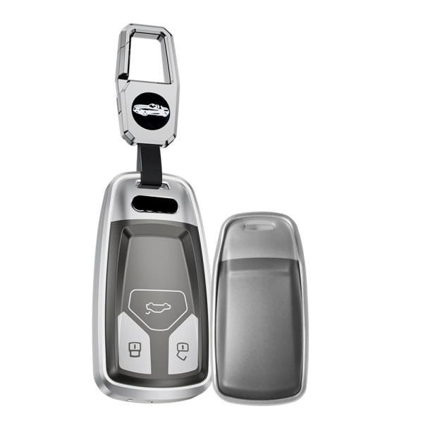 商品名:  TECART for Audi Key Fob Cover Aluminum alloy Key Case Cover Protector Compatible with Audi A4 Q7 Q5 TT A3 A6 SQ5 R...