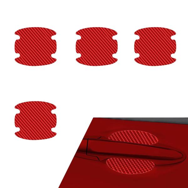 商品名:  Nowkont 4 PCS Car Door Bowl Sticker Kit, Thickened Carbon Fiber Leather Anti-Scratch Wear-Resistant Door Edge Prot...