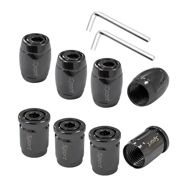 商品名:  povtii 8 PCS Locking Car Tire Valve Stems Caps, Anti-Theft Auto Tire Air Cap with Rubber Seal, Wheel Tyre Stems Co...
