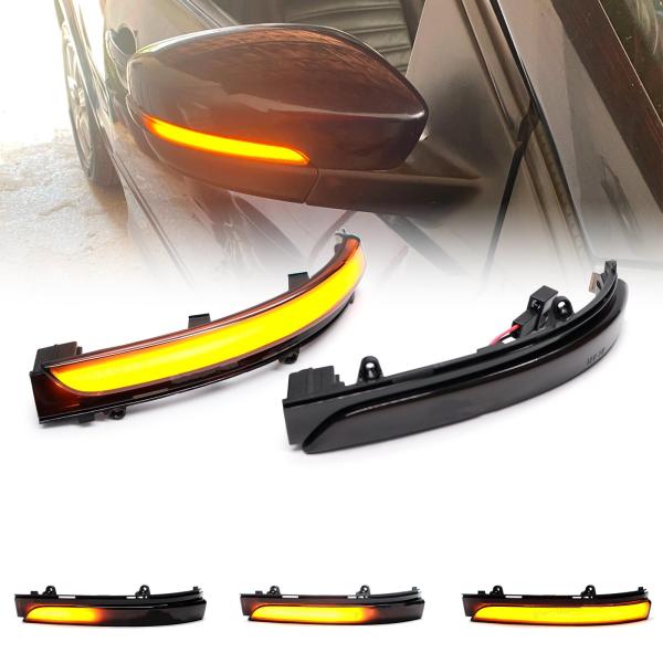 商品名:  FetonAuto Smoked Lens Dynamic Sequential Led Side Mirror Turn Signal Lights Indicator for 2011-2018 Volkswagen Jet...
