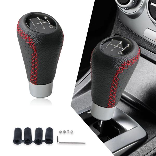 商品名:  Irinidig 1 PC Car Shift Knob Head, 1.96 x 3.5 x 0.7 5 Speed Manual Shift Lever with Adapter Accessories, Leather E...
