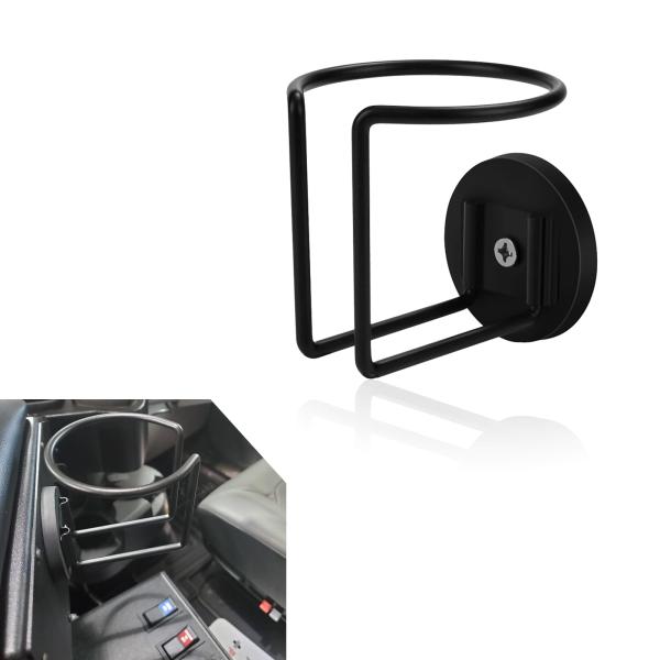 商品名: Irinidig 車用吸着タイプウォーターカップホルダー1個 カーボンスチール 安定して錆びない ポータブルドリンクホルダー 金属表面用 水平カップホルダー付き 車 トラクター ジム 自宅用 (ブラック) Irinidig 1 P...