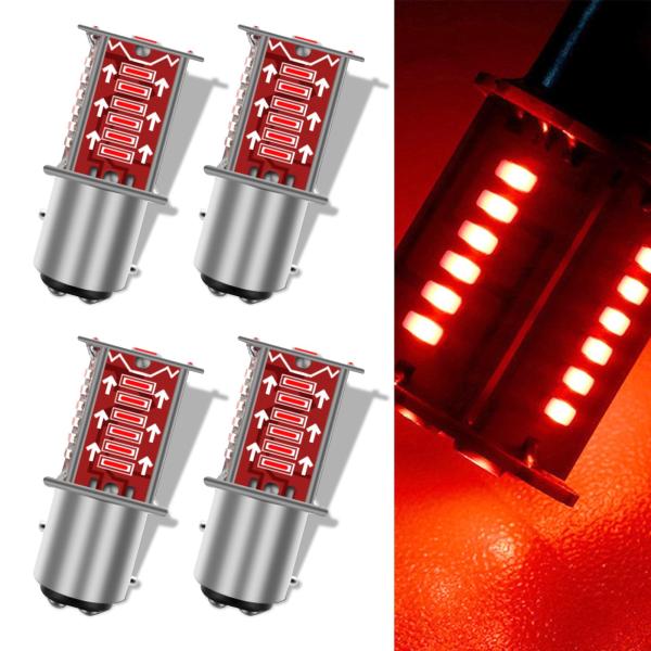 商品名:  Irinidig 4 PCS Car 1157 LED Brake Light, Running Water + Flash Dual Mode 4014-30SMD High Brightness Lighting, 6500...