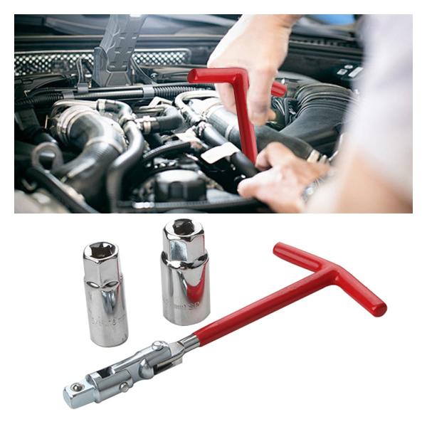 商品名: smilfuy スパークプラグソケットレンチ 16mm (5/8インチ) &amp; 21mm (13/16インチ) スパークプラグソケットセット ユニバーサル取り外しツール 車 セダン SUV トラック 小型車 smilfuy ...