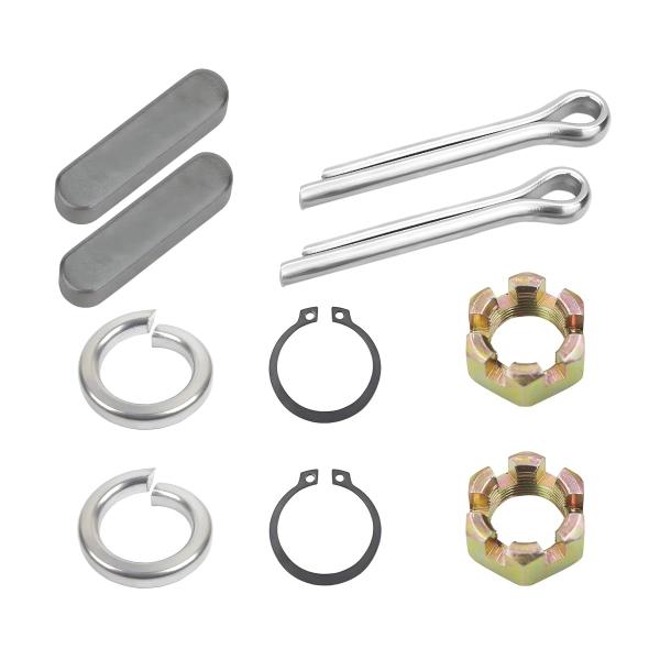 商品名: Osilly トレーラー車軸ナットキット10個組 1インチスレッドスピンドルキャッスルナットセット 1インチ内径ワッシャー&amp;2.3インチロングコッターピン、1インチシャフトスピンドル、トレーラーRVボートなどにユニバーサル...