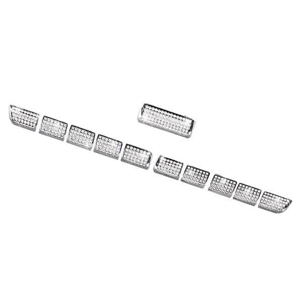 商品名:  KACEPAR Air Conditioner Control Switch Button Trim, Rhinestones Silver Air Conditioner Control Switch Button Trim,...
