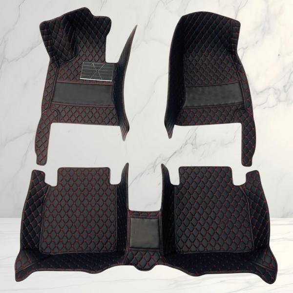 商品名:  SITHA Car Mats,Custom Leather Car Floor Mats for Tailored Style and Superior Protection (Black Red)ブランド: SITHAS高さ:...