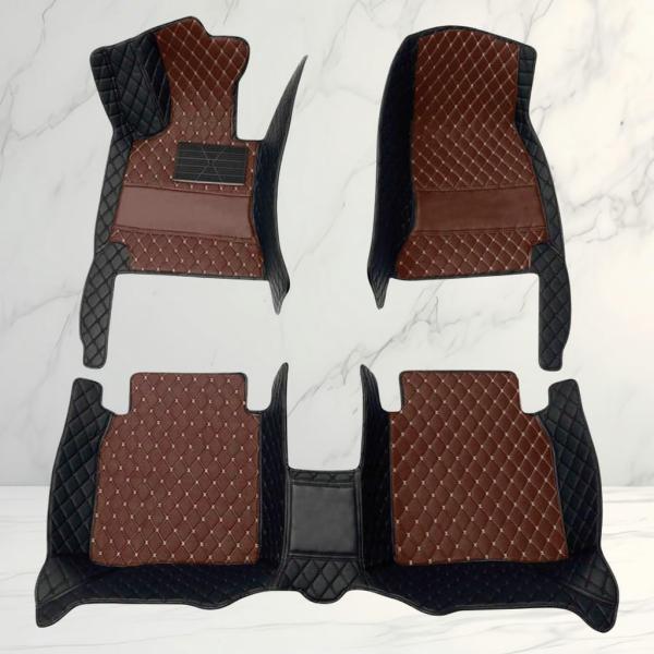 商品名:  SITHA Car Mats,Custom Leather Car Floor Mats for Tailored Style and Superior Protection (Dark Brown Black 2)ブランド: ...
