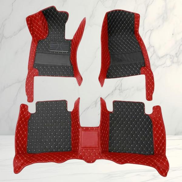 商品名:  SITHA Car Mats,Custom Leather Car Floor Mats for Tailored Style and Superior Protection (Black Red 2)ブランド: SITHAS高...