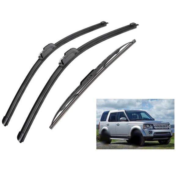 商品名:  ACCHA For LAND ROVER Discovery 3 4 / LR3 LR4 2004-2016 Front Rear Wiper Blades Brushes Cutter Accessories J Hook 2...