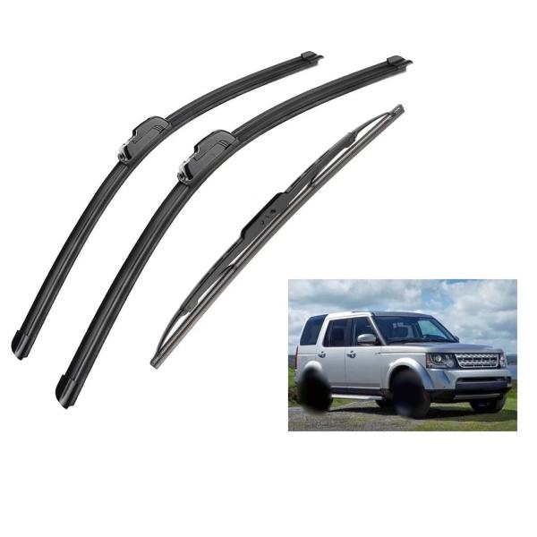 商品名:  For LAND ROVER Discovery 3 4 / LR3 LR4 Front Rear Wiper Blades Brushes Cutter Accessories J Hook 2004 2005 2006 20...