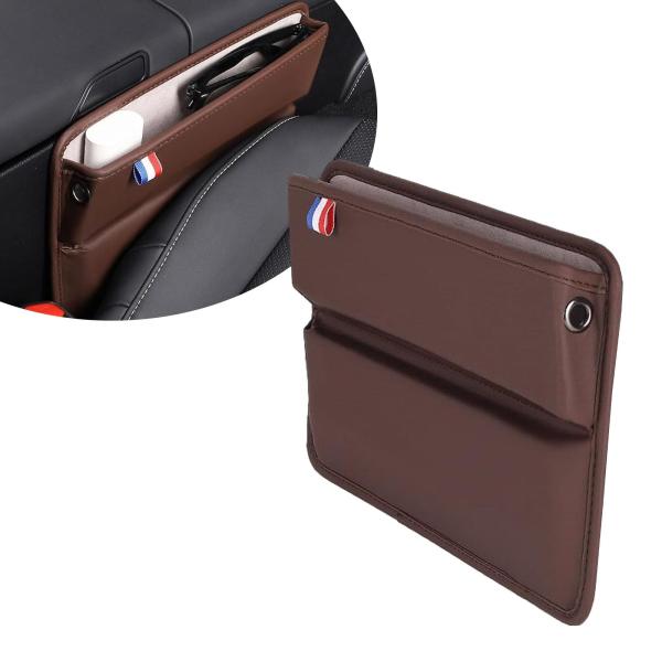 商品名: awlbed カーシートギャップフィリング収納ボックス プラグアンドプレイ 多機能 大容量 収納 防水レザーセットボックス 携帯電話 財布 鍵 メガネ 車用 (コーヒー) awlbed 1 PC Car Seat Gap Fill...