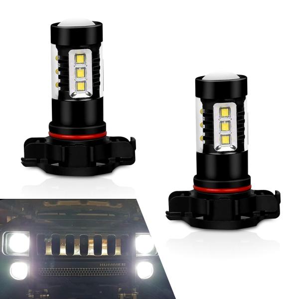 商品名:  dawfall Pack-2 Car H16 80W LED Fog Light, High Power Anti-fog Waterproof Instant Start Bulb, 60,000 Hours Plug-and...
