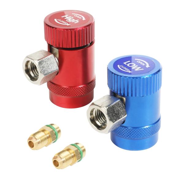商品名:  bylikeho Set of 2 R1234yf Adapter,High/Low Side R1234yf Manual Couplers Connector Adapters,Car Accessories Adjusta...