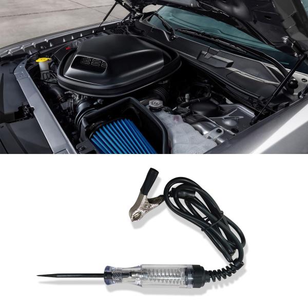 商品名:  HEVLE Test Light Automotive, Heavy Duty Light Tester, 6V-12V-24V Circuit Tester with Long Steel Probe Coating PU a...