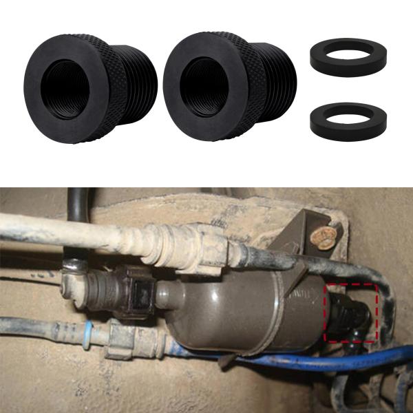 商品名:  HEVLE 2PCS Thread Protector, Automotive Replacement Axles, 1/2-28 to 3/4-16" Thread Adapter with Rubber Washer, Bl...