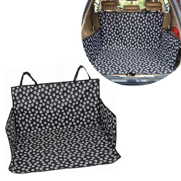 商品名:  Jewkot Pack-1 Car 41.3" x 61" Trunk Pet Mat, Cute Paw Decorated Dog Scratch Resistant Trunk Full Protective Case, ...