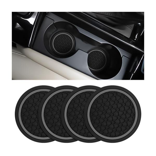 商品名:  Mandark 4PCS Car Cup Holder Coasters, 2.75 Inch Non-Slip Insert Water Bottle Holder Pads, Dustproof Automotive Int...