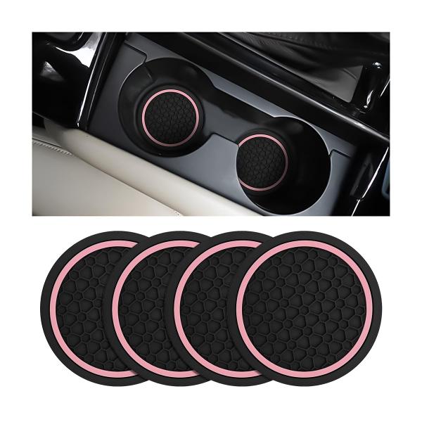 商品名:  Mandark 4PCS Car Cup Holder Coasters, 2.75 Inch Non-Slip Insert Water Bottle Holder Pads, Dustproof Automotive Int...