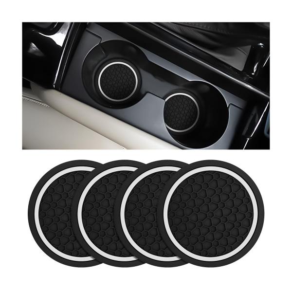 商品名:  Mandark 4PCS Car Cup Holder Coasters, 2.75 Inch Non-Slip Insert Water Bottle Holder Pads, Dustproof Automotive Int...