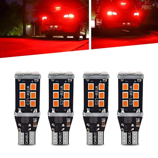 商品名:  Fluher 4 PCS Car LED Decoded Reversing Light, 2835-15SMD PC Board IP67 Waterproof Smart IC Driven Constant Current...