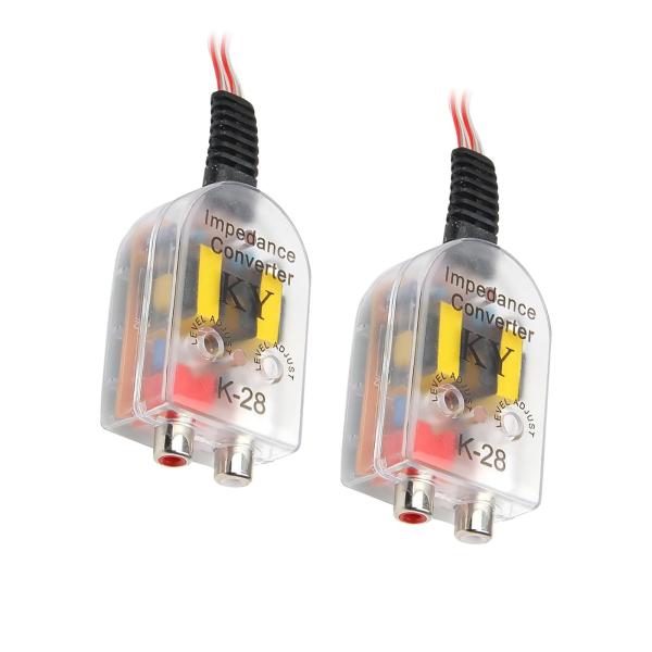 商品名:  leediga 2 PCS Car Audio Converter, High Frequency to Low Frequency Output Subwoofer Harness with Transformer, Spea...