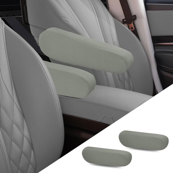 商品名:  HEVLE 2PCS Car Front Seat Armrest Covers, Cloth Fabric Armrest Protectors Direct Replacement Center Console Lid Ar...