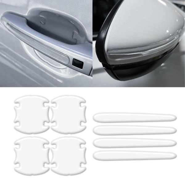 商品名:  x xotic tech Car Door Handle Stickers + Car Door Bowl Protector Clear Anti-Scratch Cover Guard, Waterproof Protect...