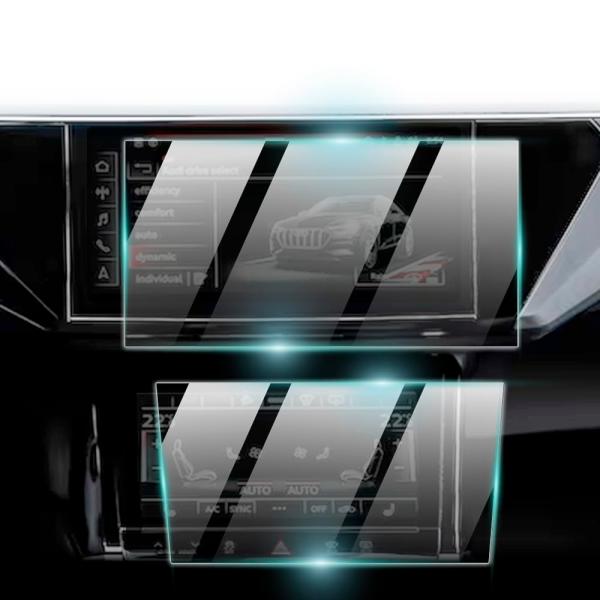 商品名:  IPG ProActive made for Audi 2019-24 Q8 e-Tron 10.1 Inch Navigation + 8.6 Inch Second Screen (2 Pieces) 9H Hardness...