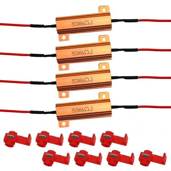 商品名:  50W 6ohm LED Load Resistors Fast Hyper Flash Turn Signal Blink Error Code (Resistors get very hot during working) ...