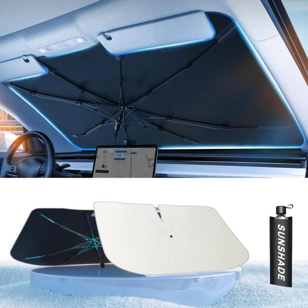 商品名: Tryspace フロントガラスサンシェード、フロントガラスサンシェード。 [2024 Upgrade] Tryspace Car Windshield Sun Shade Umbrella - [Newest Nanoparti...