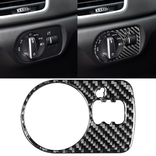 商品名:  Generic Auto Dashboard Headlight Power Switch Dim Light Control Knob Panel Premium Sticker Real Quality Soft Carbo...