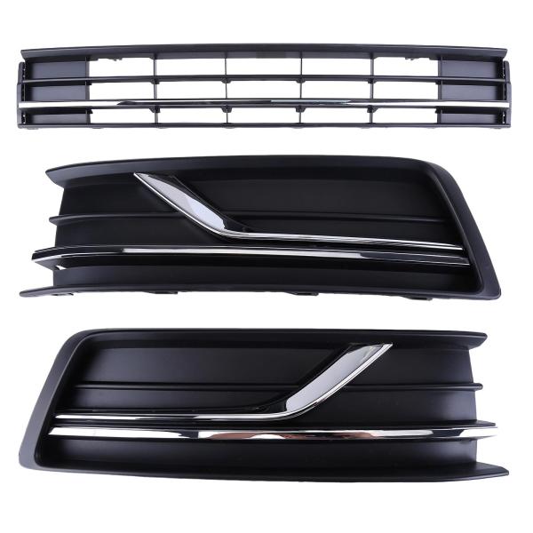 商品名:  PHEZEN Car Accessory-1pcs Front Bumper Lower Grille &amp; 1 Pair Left Right Side Fog Light Covers, Compatible with...