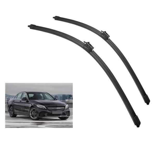 商品名:  Car Front Windshield Wiper Blades Brushes Cutter Accessories For Benz C-Class W205 2015 2018 2019 2020 22"+22" Win...