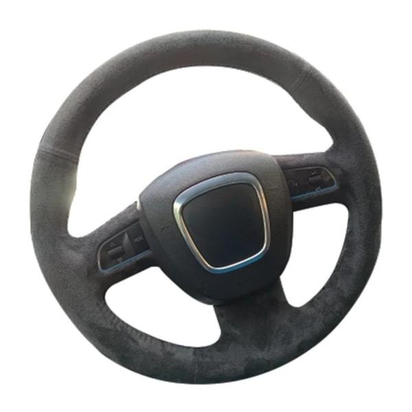 商品名:  DzChYa Hand-Sewing Suede Car Steering Wheel Cover, for Audi A6 C6 A8 D3 Q5 8R Q7 A4 B8 Avant A5 8T 4L S3 S4 S5 S6 ...
