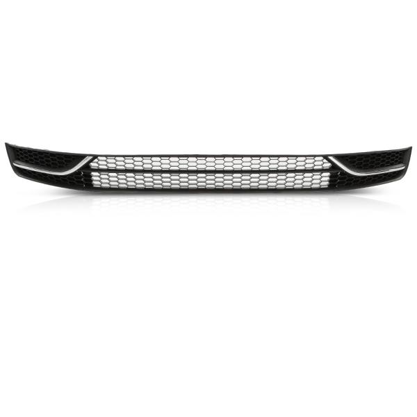 商品名:  CNNELL Front Bumper Radiator Lower Grille and Fog Light Cover Grill Bezels with Chrome Trim w/o Hole Combo Compati...